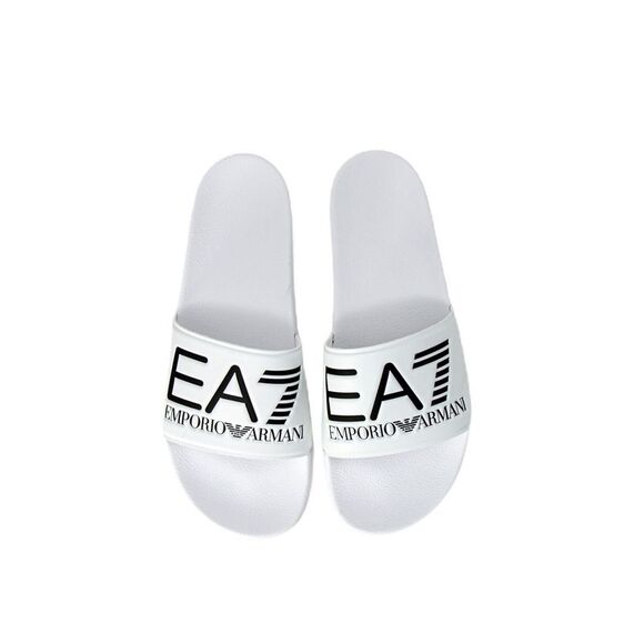 Ea7 | Other | Ea7 Emporio Armani Slides Sandals Men White Slippers ...